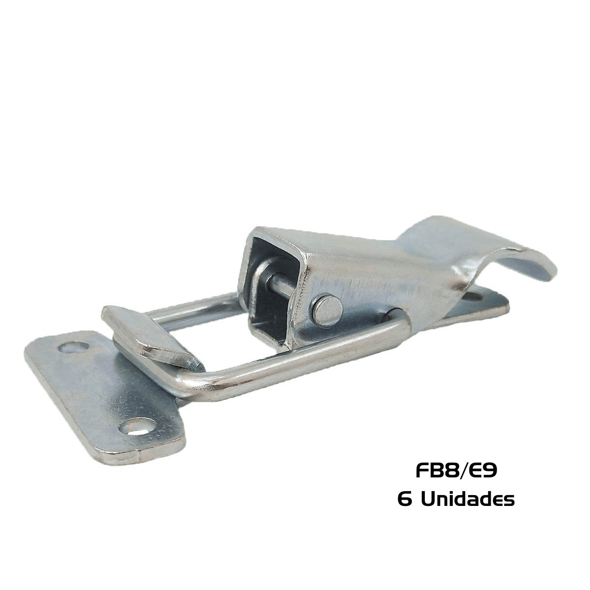 Fecho Trava Pressão Grampo Rapido Trava FB8/E9 Zincado 6 Und - Loja Brafer