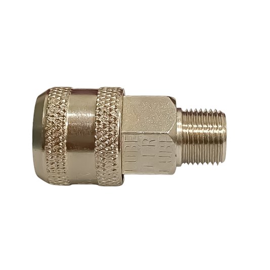 Engate Rápido para Ar 1/4 com Rosca Macho 3/8 Bsp - Loja Brafer