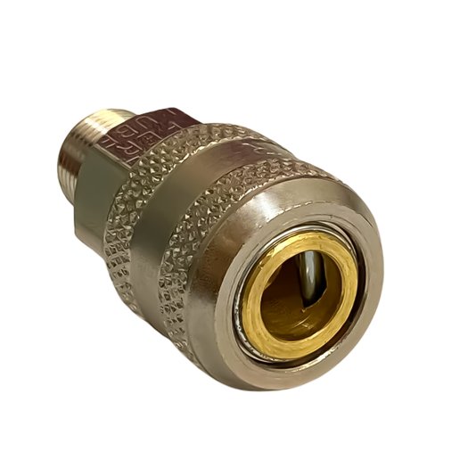 Engate Rápido para Ar 1/4 com Rosca Macho 3/8 Bsp - Loja Brafer