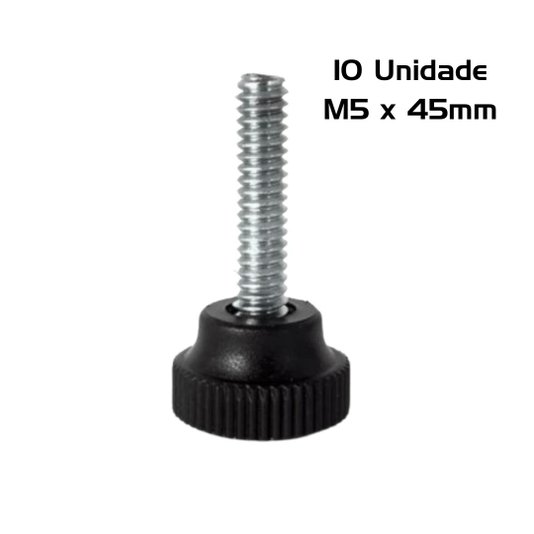 Manipulo Macho M5X45mm 1914 Rosca Ma 5 - Modelo Botão 10 Und - Loja Brafer