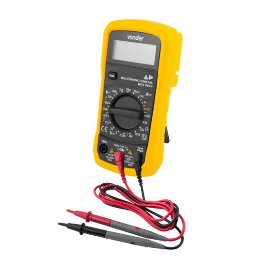 Multimetro Digital Mdv 0610 Visor Lcd Grande Vonder - Loja Brafer