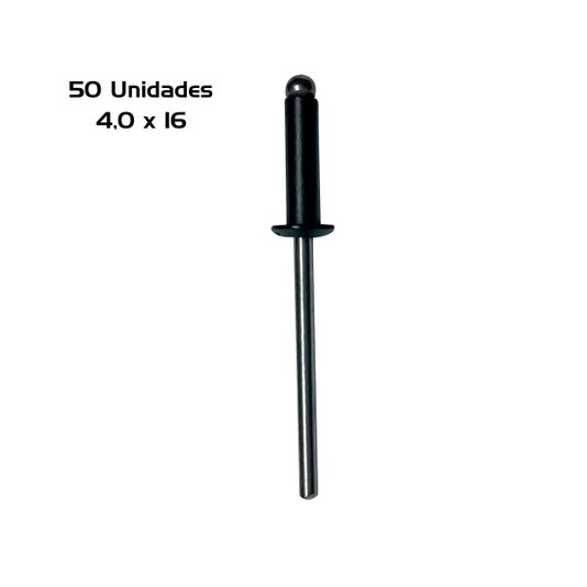 Rebite Repuxo Preto 4,0 X 16 Aluminio 50 Unidade - Loja Brafer